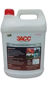 3 Acc Liquid Car & Bike Polish 5 Ltr. - White : Amazon.in: Car & Motorbike