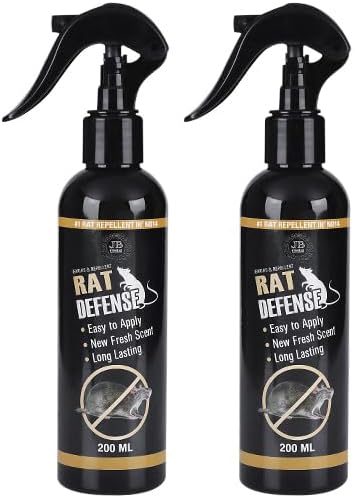 Rat Defense Spray, Natural Repellent, Long Lasting Formula, 200 ML ...