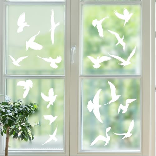 Window Stickers to Deter Birds, 37 Pcs Window Clings for Glass Decals ...