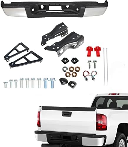 Amazon.com: GXYWADY Chrome Rear Bumper Assembly Without Park Assist ...