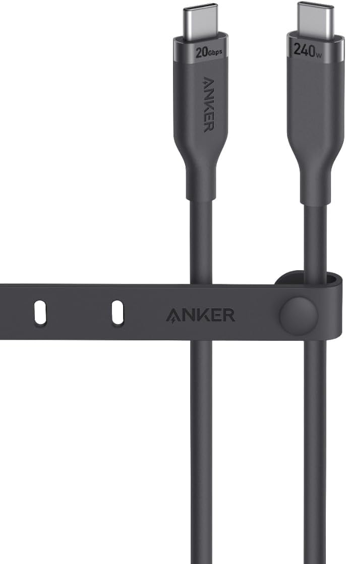 Anker USB 4 Gen 2 Cable, 20 Gbps Data Transfer, 4K HD Display, 3 ft Bio ...