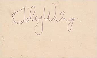 Toby Wing - Signature at Amazon's Entertainment Collectibles Store