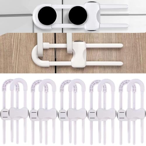 Amazon.com: WENPENG Sliding Cabinet Locks for Babies, Baby Proofing ...