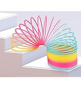 Amazon.com: WOBOX Giant Rainbow Coil Spring Toy in Box,Classic Novelty ...