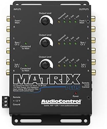 Amazon.com: AudioControl Matrix Plus Black Six Channel Line Driver with ...
