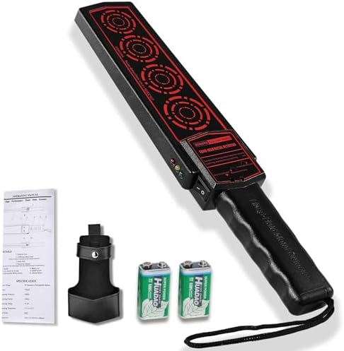 Amazon.com : Hand Held Metal Detector Wand,Portable High Sensitivity ...