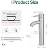 VOTON Vessel Sink Faucet Chrome Modern Tall Bathroom Faucets Single ...