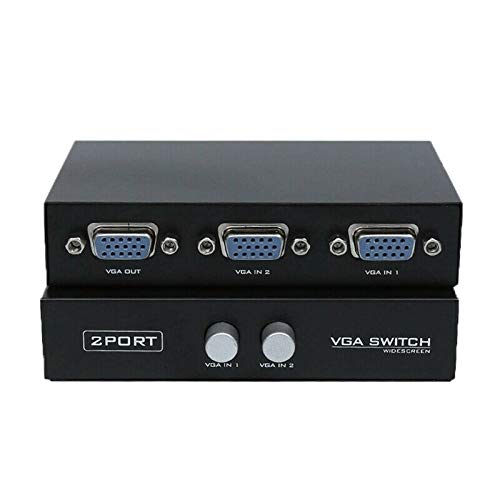 BIG BOOM® 1X(1920x1440 Vga Switch 2-In-1-Out 2 Port Sharing Switch ...