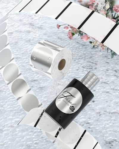 Snapklik.com : 2 Inch Sliver Round Thermal Sticker Labels, Printable ...