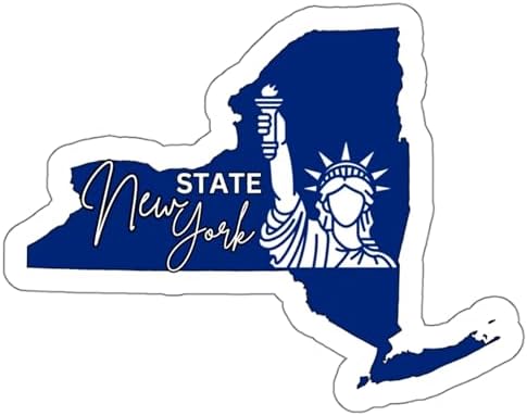 Amazon.com: No Thorns Media New York State Travel Sticker, Weatherproof ...