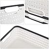Amazon.com: CertBuy 3 Pack Plastic Storage Baskets 14 x 10 x 4.5 Inch ...