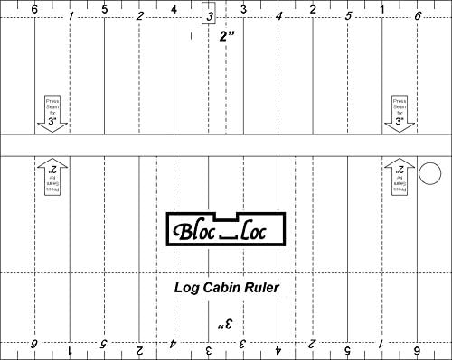 Amazon.com: Bloc Loc ~Strip Set Ruler 7 x 10 Acrylic Ruler : Arts ...