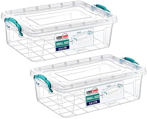 Best House Rectangle Multi-functional Clear Plastic Storage Box ...