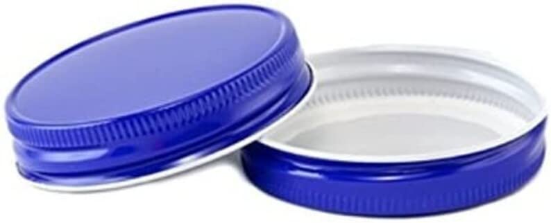 Amazon.com: Nakpunar 12 pcs Royal Blue Mason Jar Lids - Regular Mouth ...