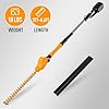 Amazon.com : Mowox Power 40V Pole Hedge Trimmer Cordless, 500mm ...