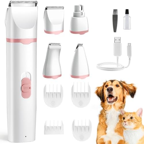 Amazon.com: Dogs Hair Clippers Grooming Kit with Nail Grinder, 4 in 1 ...