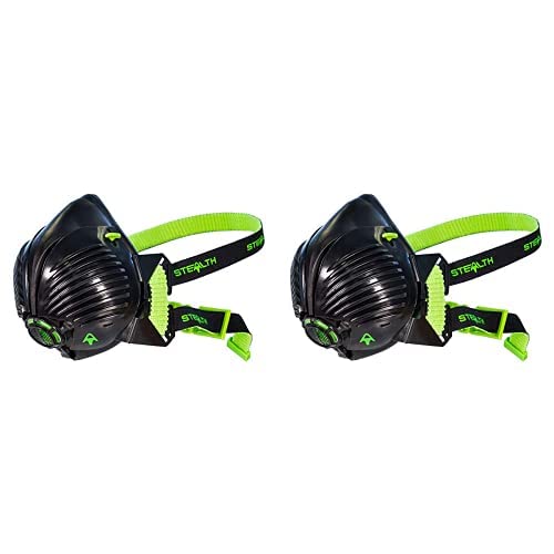 Stealth Mask P3 M/L Dust Mask Respirator, HEPAC Replaceable Filters, 99 ...