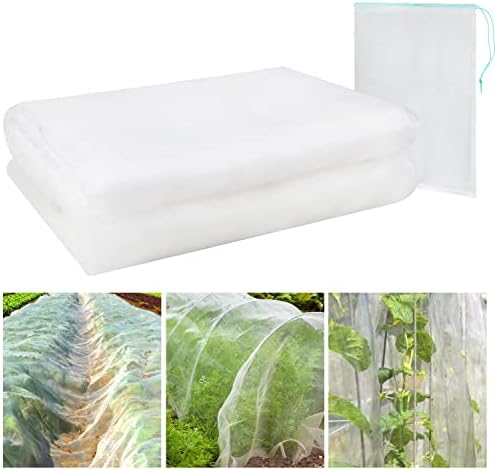 KISPATTI Garden Netting, Garden Fine Mesh Netting Bird Insect Netting Plant Vegetable Fruit ...