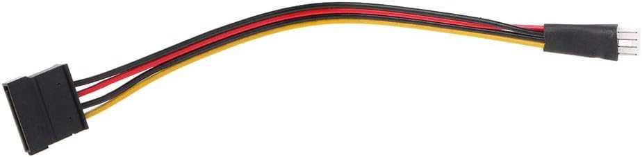 Amazon.com: Wondiwe 4-Pin FDD Floppy Male to 15-Pin SATA Female ...