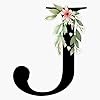 Amazon.com - Botanical Letter J Sticker Vinyl Bumper Sticker 6 Mil ...