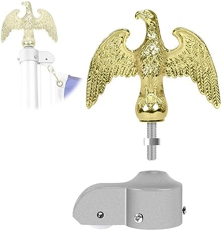 Amazon.com : BMFTRRI Aluminum Flagpole Ball Topper Ornament and ...