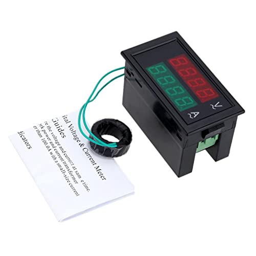 WOMBLE Dual LED Digital Voltmeter Ammeter Amp Volt Meter Gauge Tester ...