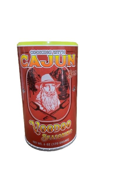 Amazon.com : Cooking with Cajun - Spicy Voodoo Seasoning 6 oz, Pack of ...