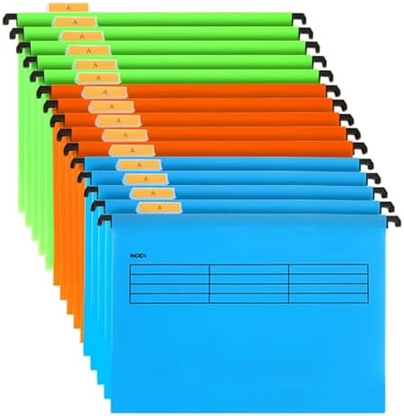 Suspension Files 20pcs A4 , Polypropylene File Cabinet With Tabs And ...