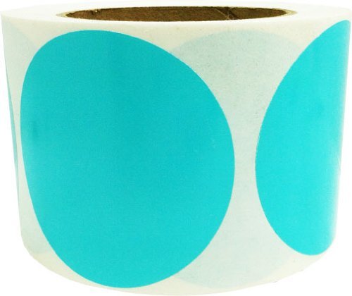 Buy Teal Color Coding Dot Labels 3" Inch Round - 500 Colored Circle ...