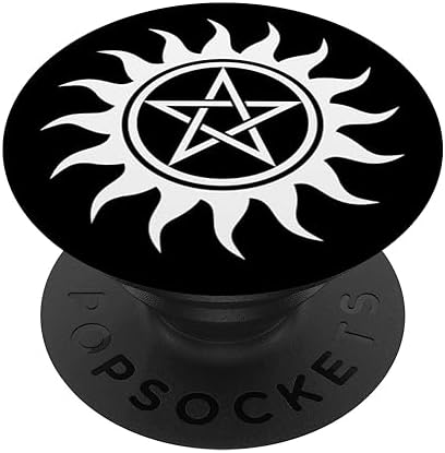 Amazon.com: Anti Possession Pentagram Symbol PopSockets Adhesive ...