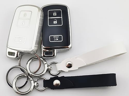 Amazon.com: RUNZUIE 2Pcs 3 Buttons TPU Smart Remote Key Fob Cover for ...