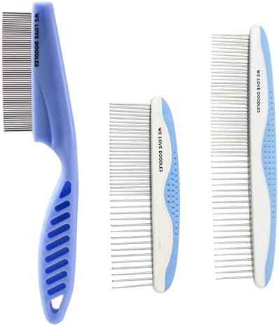 Amazon.com: We Love Doodles Flea Comb for Dogs and Metal Dog Grooming ...