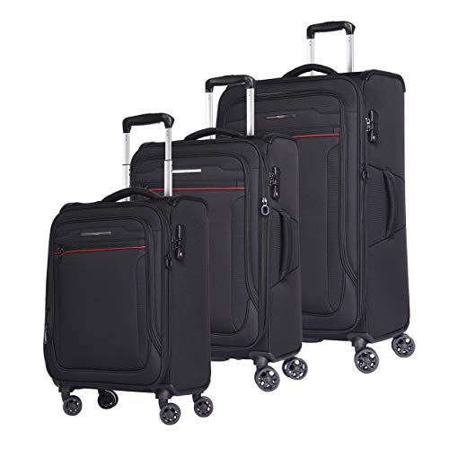 VERAGE Travel Luggage 3 Pieces Set Suitcase,Softshell Lightweight & Durable Suitcase with ...