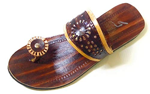Buy Handcrafted Pure Leather Traditional & Ethnic Wear CHAMBA CHAPPAL ...