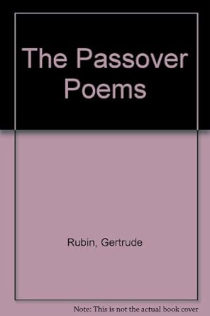 The Passover Poems: Rubin, Gertrude: 9781879260009: Amazon.com: Books