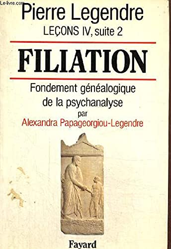 Amazon.com: Leçons / Pierre Legendre Tome 42 : Filiation: 9782213026206 ...