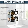 Aolemi Shower Faucet Set Ceiling Mount Shower System Rough-in Valve and ...