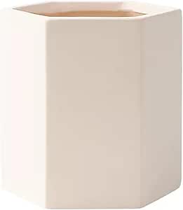 Amazon.com: Plant Pots Planters Solid Color Hexagonal Small Ceramic ...