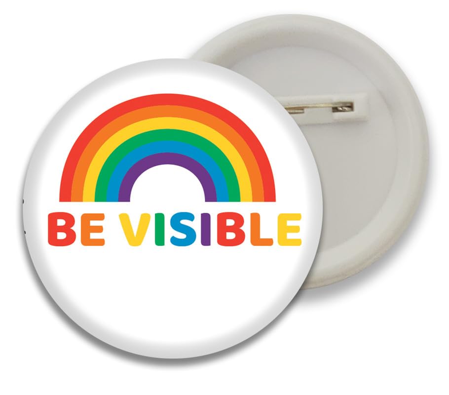 D2C LGBT+ Community Plastic Button Badges - 58MM Size, Multicolor Pack ...