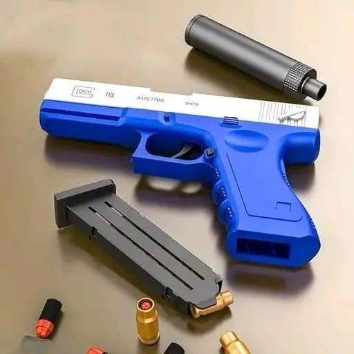 Toy Bullet Gun with Shell Ejection and Dual Magazine – Safe Plastic ...