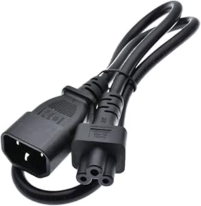Toptekits C14 to C5 Power Plug Cable,IEC 320 C14 Male to C5 Female ...