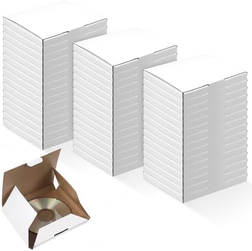 Amazon.com: 50 Pcs CD Mailer Boxes, 5 5/8" x 5" x 7/16" CD Shipping ...