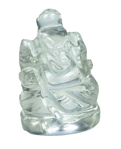 Shop Quartz Crystal Ganesha Idol (5.97 Grams), Sphatik Stone Ganesh ...