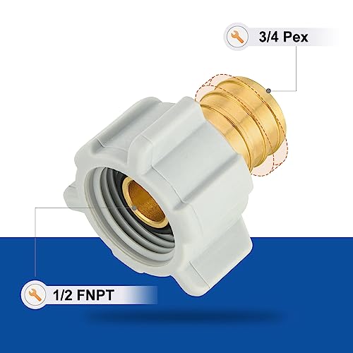 Snapklik.com : (Pack Of 10) 3/4 Pex X 1/2 Female NPT Swivel Adapter ...