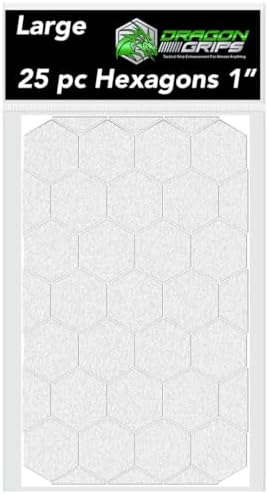 Amazon.com: Dragon Grips Rubber Grip Tape Clear Hexagon, 25pc Multi ...