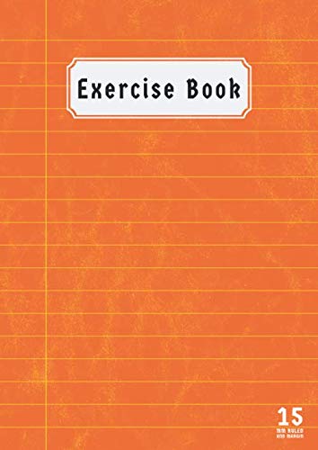 Exercise Book 15mm Ruled and Margin: A4 15mm Lined Exercise Books for ...