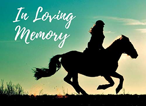 In Loving Memory: Horse Guest Book Celebration Of Life Memorial Service ...
