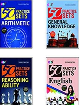 Buy 50 Practice Sets (Arithmetic, General Knowledge, Reasoning Ability ...