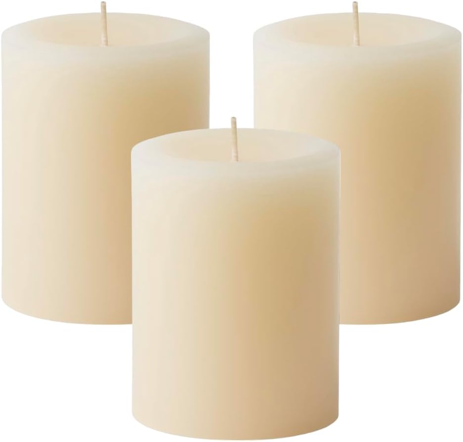 Amazon.com: Mister Candle - 3 inch by 4 inch Vanilla Scented Ivory ...