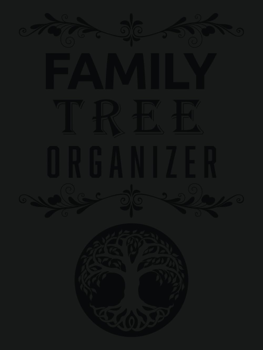 Family tree organizer, 8 generation genealogy organizer with fillable ...